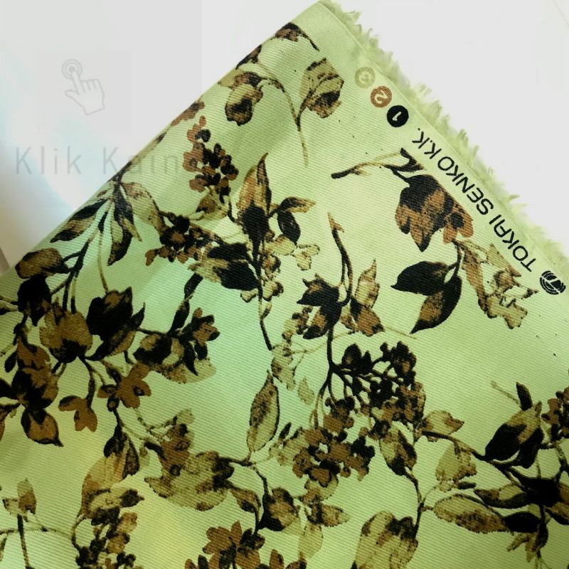 Jual KAIN KATUN JEPANG DAUN TOKAI (MIN2X KLIK) | Shopee Indonesia