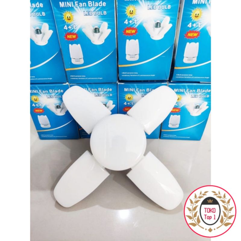 Jual Lampu 4+1 Baling Mini Fan Blade 28watt 6500k Led Light Bulb Lampu ...