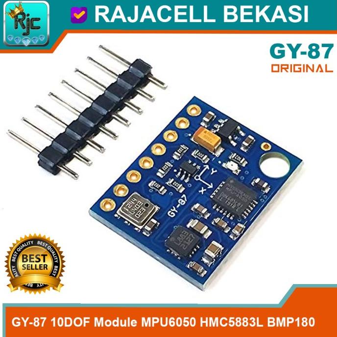 Jual Sensor GY-87 10DOF MPU6050 + HMC5883L BMP180 module GY87 for Arduino | Shopee Indonesia
