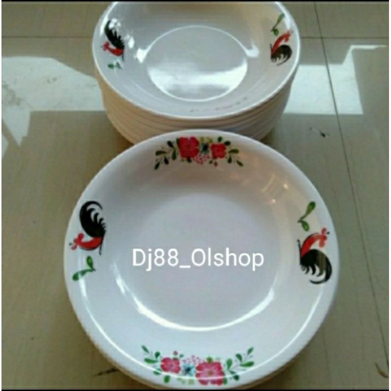 Jual Piring Makan Lontong Melamin 9 inch Ayam Singa Singi PL-519 ...