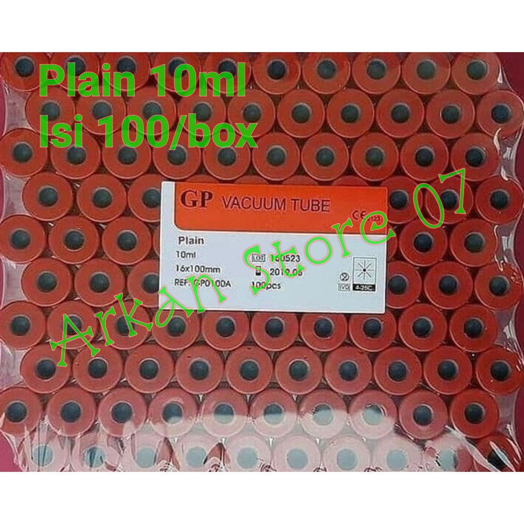 Jual Tabung Plain 10ml | Vacutainer Plain 10ml | Shopee Indonesia
