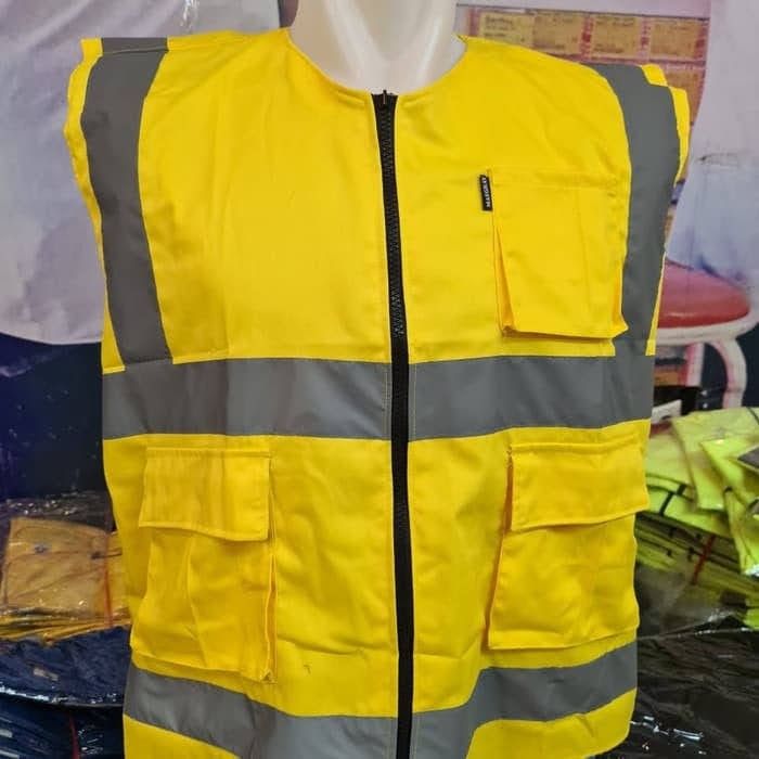 Jual Rompi Safety Proyek Drill kuning / Rompi Safety Lapangan / Safety ...