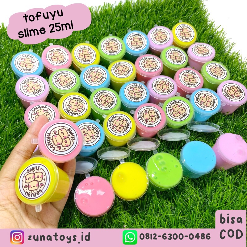 Jual Tofuyu Slime Tofu Slime 25ml Slime Murah | Shopee Indonesia