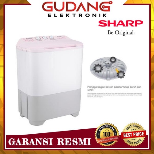 Jual MESIN CUCI 2 TABUNG SHARP EST-70MW TWIN TUB SHARP EST 70 MW ...