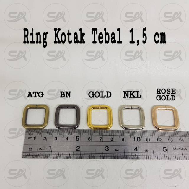 Jual RING KOTAK TEBAL 1,5 CM (LSN) | Shopee Indonesia
