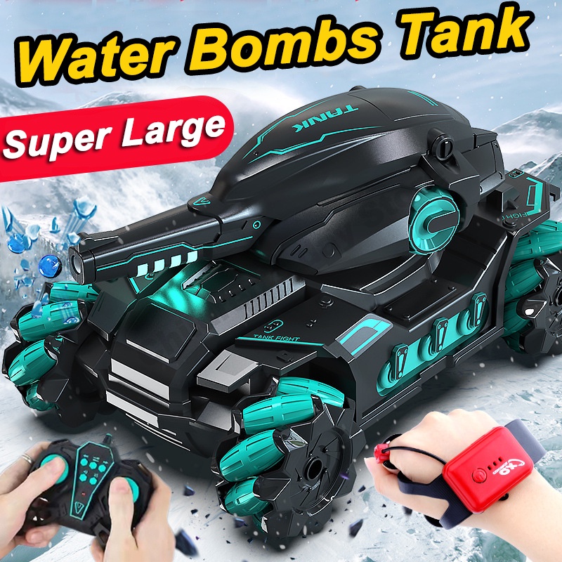 Jual RC Car Large 4WD Tank Water Bomb Shooting Competitive Rc Toy ...