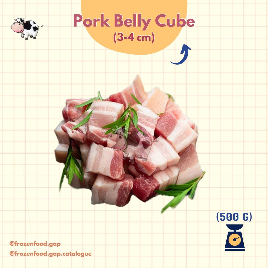 Jual PORK BELLY CUBE | PERUT B2 PERSEGI | DAGING BEKU | FROZEN FOOD ...