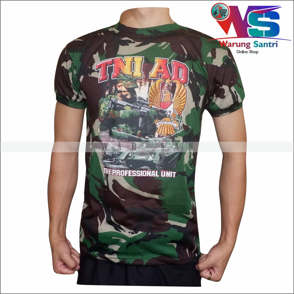 Jual Kaos TNI AD / Kaos Tentara Nasional Indonesia / T-Shirt TNI AD | Shopee Indonesia