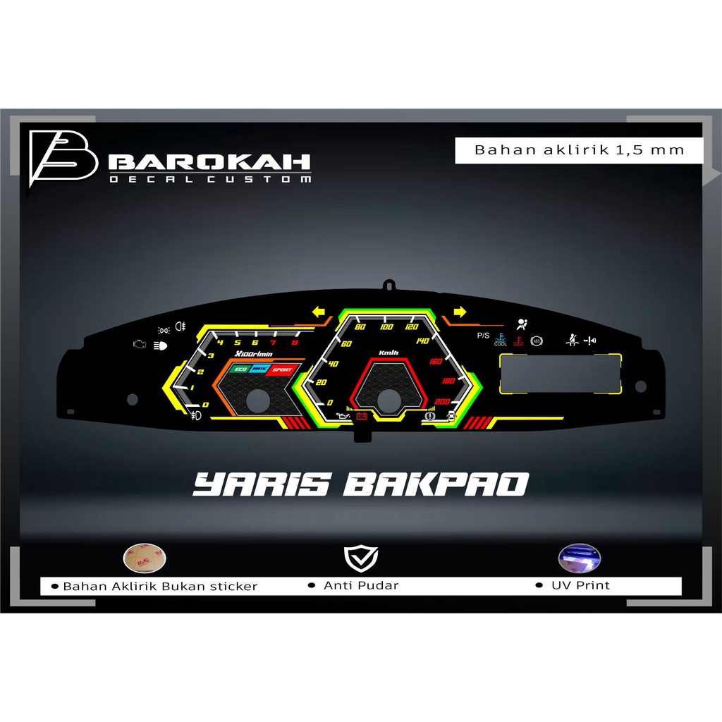 Jual speedometer toyota yaris bakpao panel spido meter yaris 2006 ...