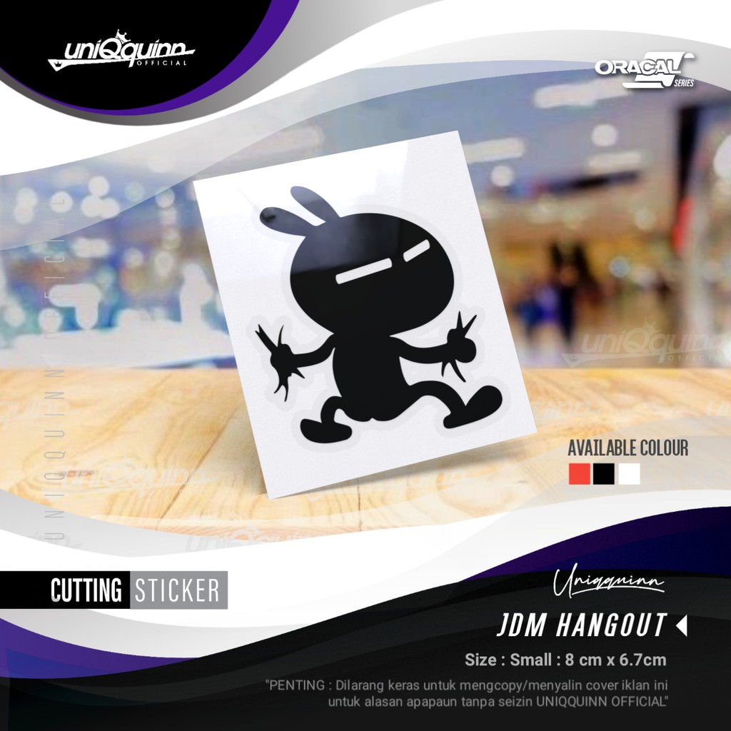 Jual UQ STIKER STICKER JDM HANG OUT | CUTTING STICKER CUSTOM MOBIL ...