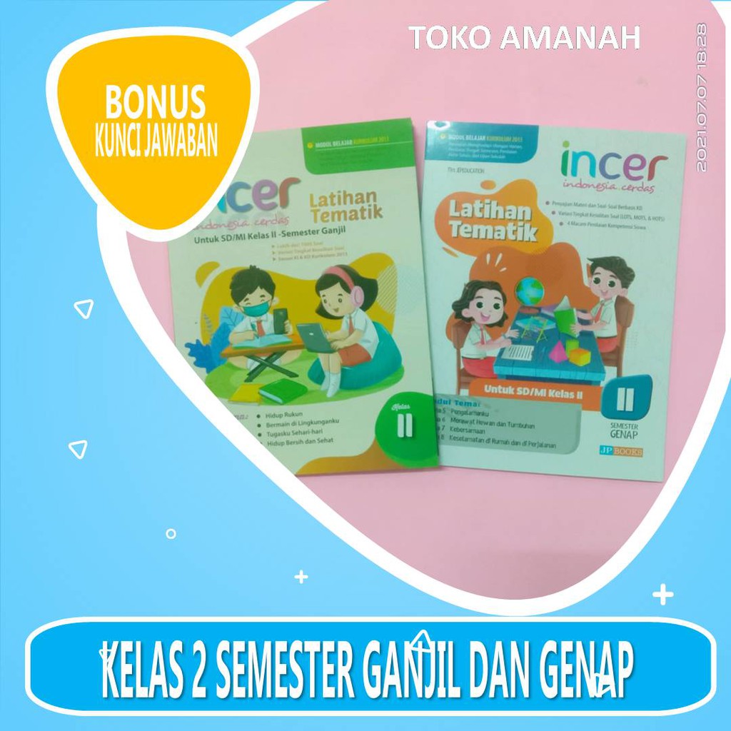 Jual Buku Latihan Soal Tematik Kelas 2 SD semester Ganjil dan Genap ... Jual Buku Latihan Soal Tematik Kelas 2 SD semester Ganjil dan Genap ...