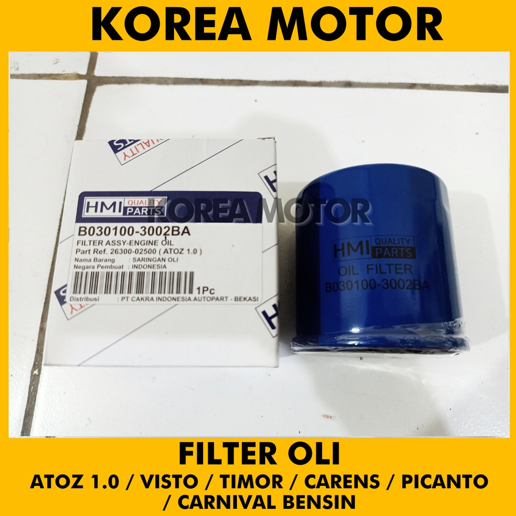 Jual Filter Oli Hyundai ATOZ 1000cc Kia VISTO TIMOR Carens Carnival ...