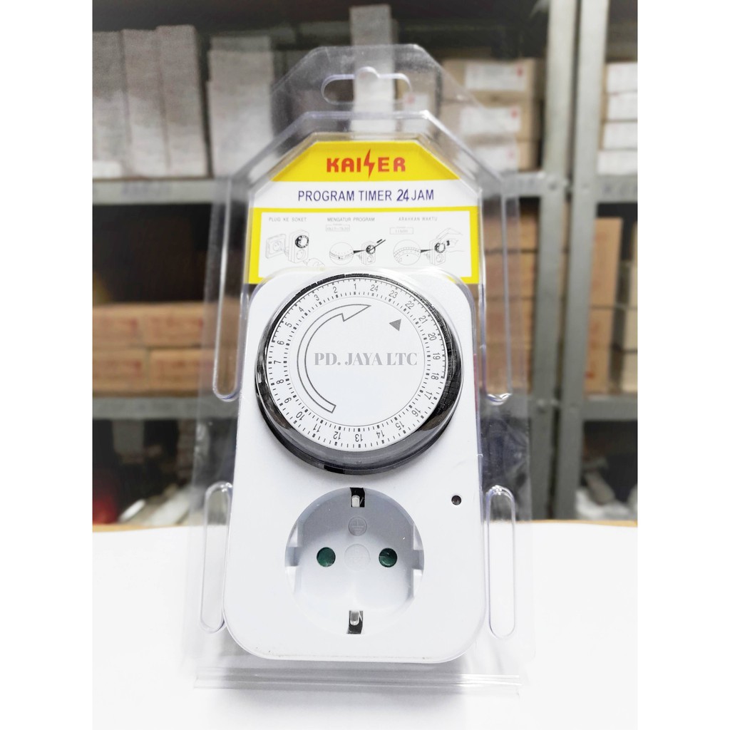 Jual Kaiser Stop Kontak Timer 24 Jam KSR-24 - Socket Timer Manual ...