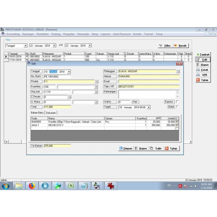 Jual (READY) Aplikasi / Software Percetakan Bisa Custom | Shopee Indonesia