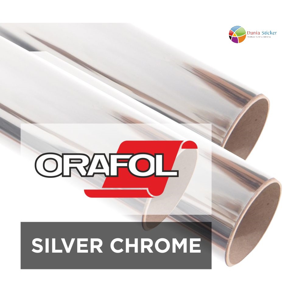 Jual Sticker Oracal 351 Silver Chrome (Polyester Film) | Shopee Indonesia