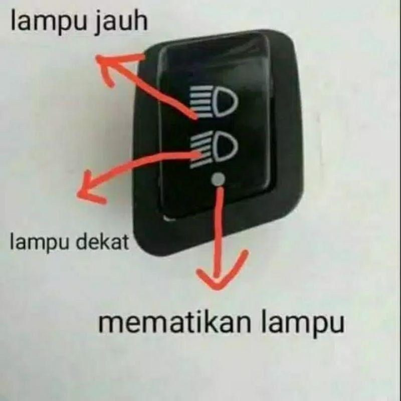 Jual Saklar Dim Motor Saklar High Low Off Beam Motor 3 Mode Universal ...