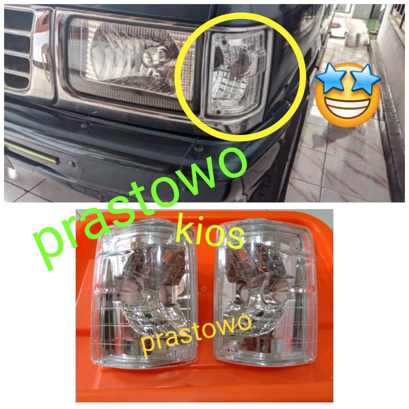 Jual Lampu sen riting depan ISUZU panther kotak lama kristal set | Shopee Indonesia