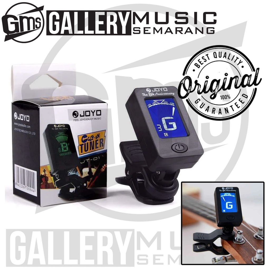 Jual ORIGINAL!!! JOYO Tuner Gitar Bass Biola Ukulele Kentrung Guitalele ...