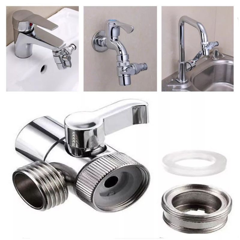 Jual Adaptor Kran Keran Pemisah Air Konektor Selang Bidet Adapter ...