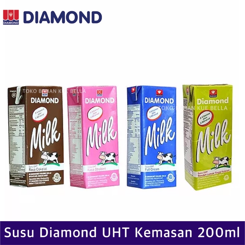 Jual Susu DIAMOND UHT 200ml (ECER) | Shopee Indonesia