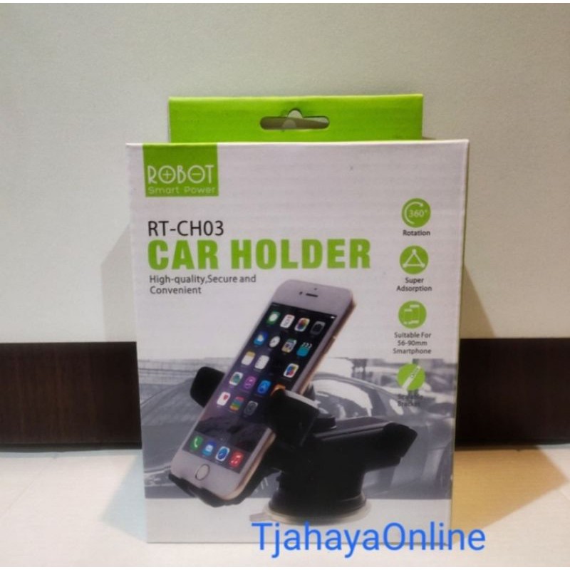 Jual CAR HOLDER Robot RT-CH03 360 ROtatable Car stent Black | Shopee ...