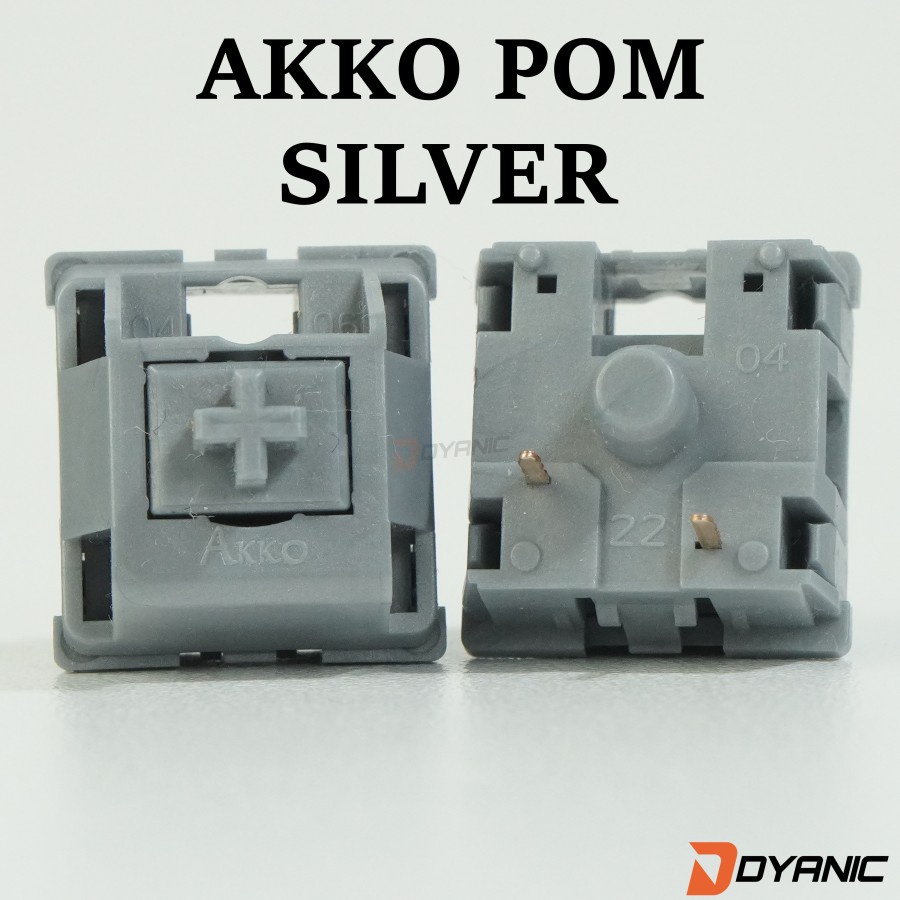 Jual AKKO POM SILVER MECHANICAL SWITCH ( Linear - Plate Mount ...