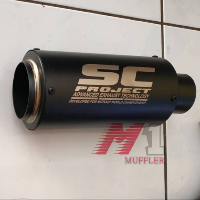 Jual Silincer Knalpot Racing SC Project Hitam Doff | Shopee Indonesia