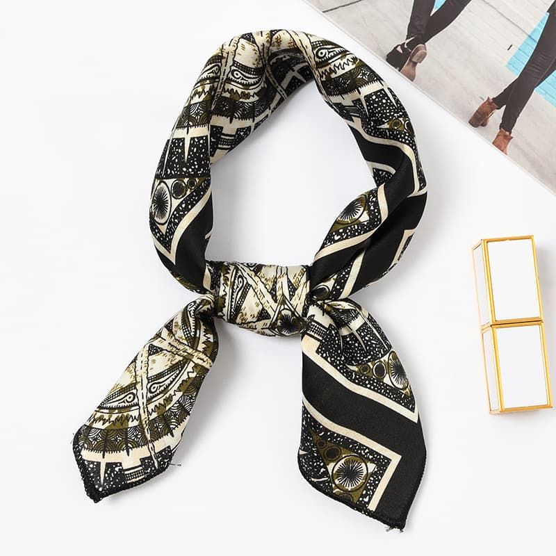 Jual Syal leher syal pramugari scraf sutra 50x50 syal kepala syal tas ...