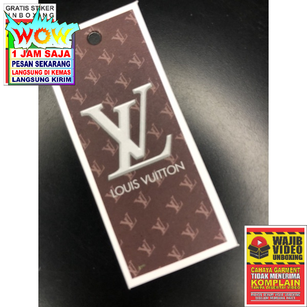 Jual LOUIS VUITTON HANG TAG SUPER PREMIUM CO 1X DI KIRIM 600PCS | Shopee Indonesia