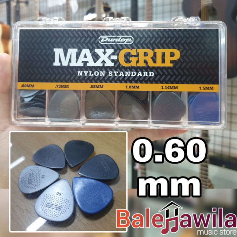 Jual Pick Gitar Pik Guitar DUNLOP Max Grip MaxGrip 4491 Nylon Standard ...