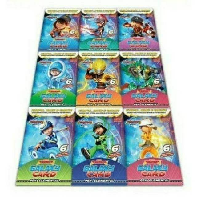 Jual BoBoiBoy Galaxy Card Set : Pek Elemental (54 Cards) | Shopee Indonesia