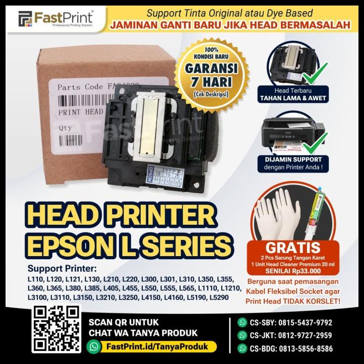 Jual Print Head Printer Original Epson L120 L130 L220 L300 L310 L360 ...