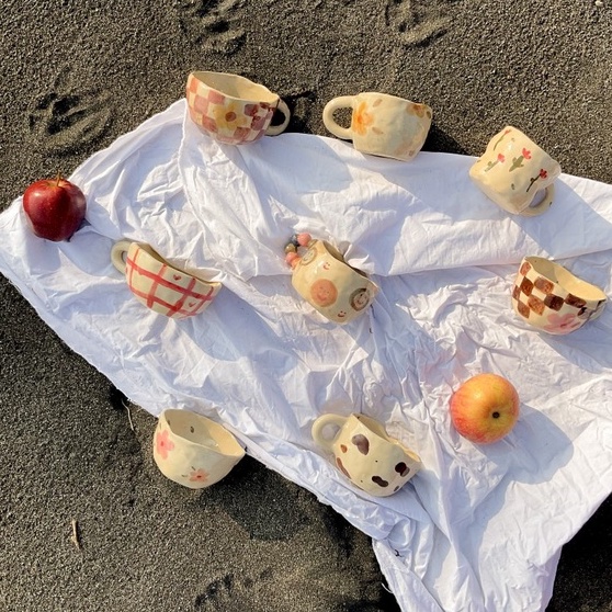 Jual Ankaa Pinch Pattern Mug (PRE ORDER) Handmade by Moonseed Pottery ...