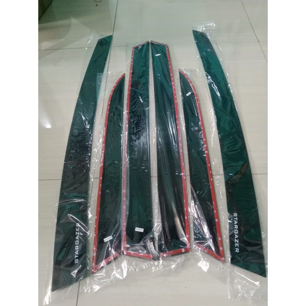 Jual Talang Air Flat Datar Hyundai Stargazer Full kaca Belakang ...
