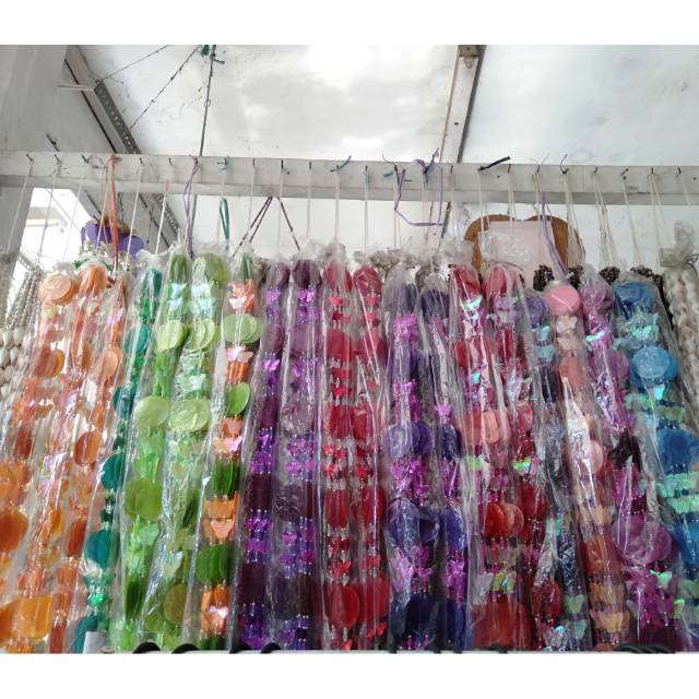 Jual TIRAI SIMPING KERANG GORDEN WARNA WARNI ISI 10 LONJOR GRATIS ...