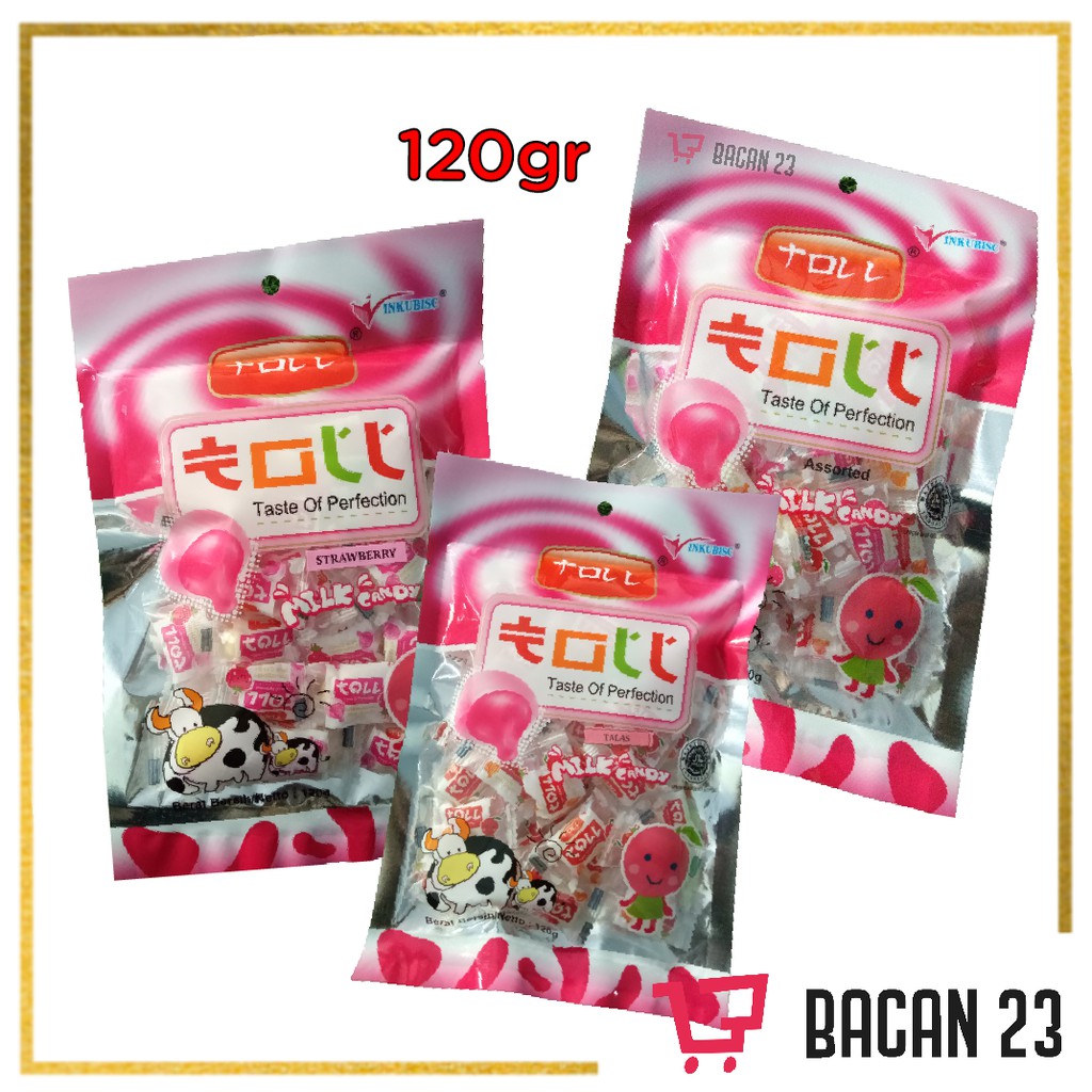Jual Toll Milk Candy ( 120 gr ) ( Talas - Assorted - Strawberry ...