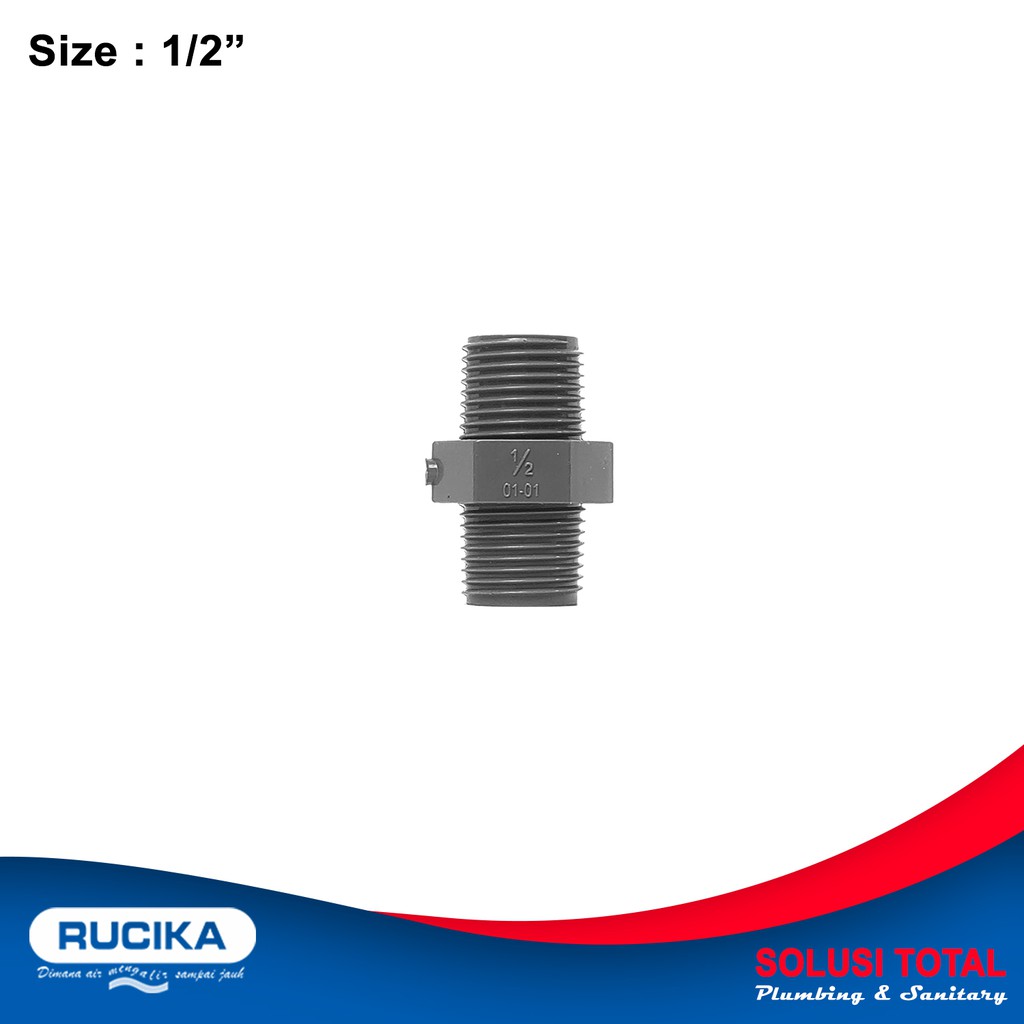 Jual Double Nipple AW 1/2" RUCIKA / Dobel Nepel 1/2 Inch Rucika | Shopee Indonesia