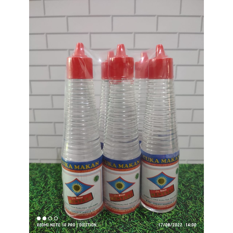 Jual Paket Hemat Cuka Makan Cap Sinar Mentari Isi 6 Botol 150mL [Halal ...