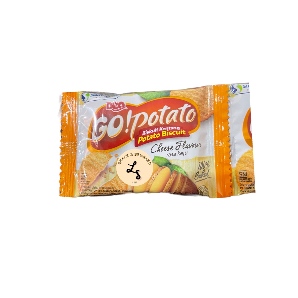 Jual Deo Go! Potato Renceng Biskuit Kentang Ecer 500/1000 isi 20 pcs ...