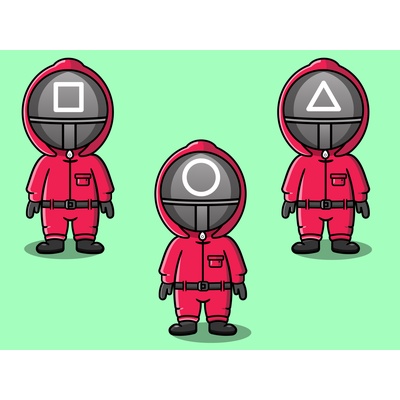 Jual Squid Game Key Chain / Gantungan Kunci Squid Game / Ganci Squid ...