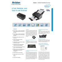 Jual AVISION AD260 Scanner 70ppm A4|F4 AD-260 ID Card Scan +Duplex +ADF ...