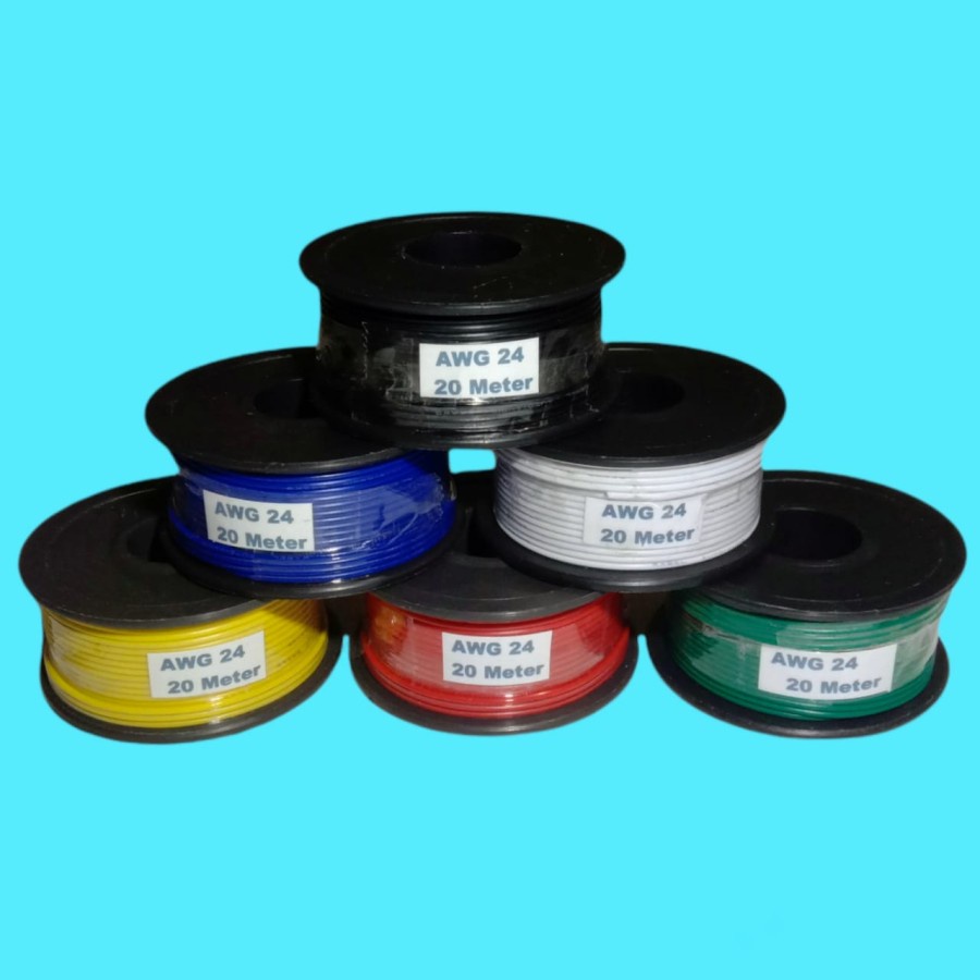 Jual Kabel AWG 24 Serabut Putih 1 Roll - 20 Meter | Shopee Indonesia