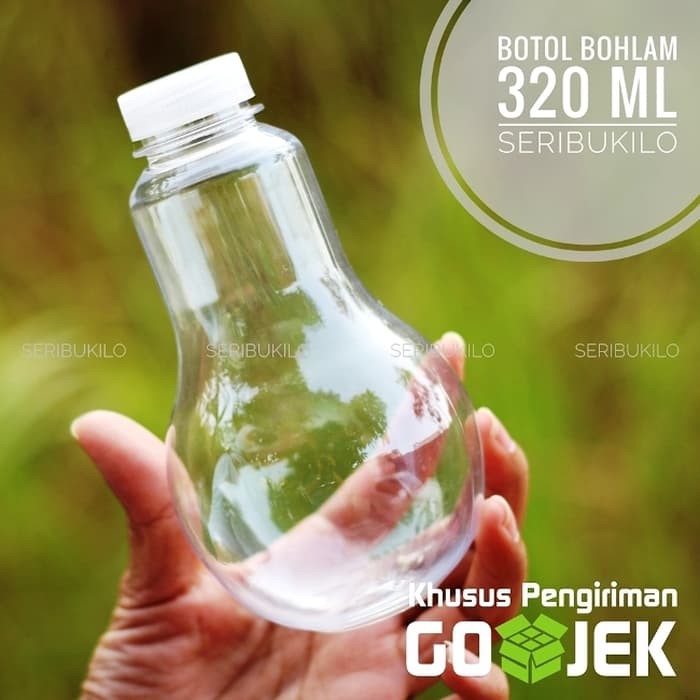 Jual BOTOL BOHLAM 320 ML + BOTOL PLASTIK BOHLAM 320 ML - HITAM PALING ...