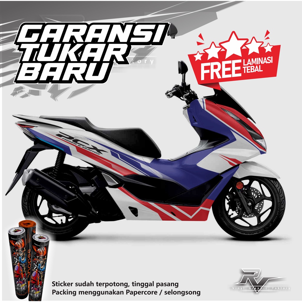 Jual Stiker Sticker decal motor pcx 160 / pcx 150 Custom Full body ...