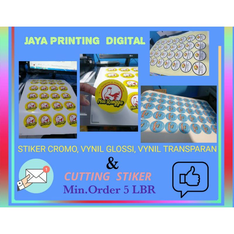 Jual CETAK STIKER MURAH/ STIKER LOGO / LABEL KEMASAN / A3+ / STIKER ...