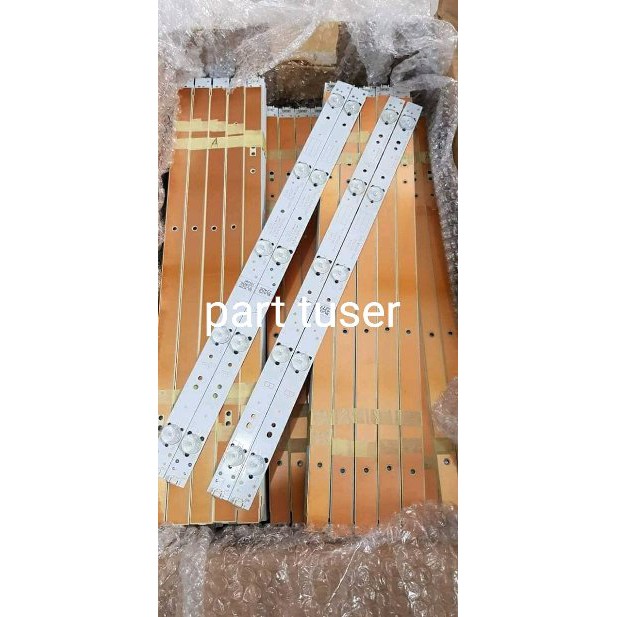 Jual Lampu Led Backlight 5 kancing 3 Volt Alternatif TV Polytron 40inc ...