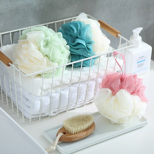 Jual SPONS MANDI 2 SISI - SPONGE MANDI 2 WARNA - SPON PUFF AESTHETIC ...