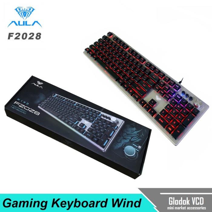 Jual Keyboard Gaming RGB Multimedia AULA F2028 Wind | Shopee Indonesia