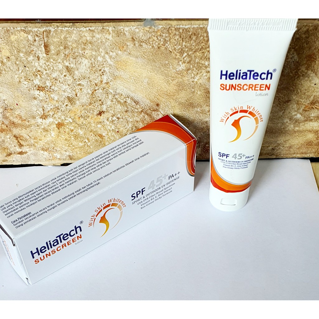 Jual HELIATECH SUNSCREEN SPF 45+ PA++ | Shopee Indonesia