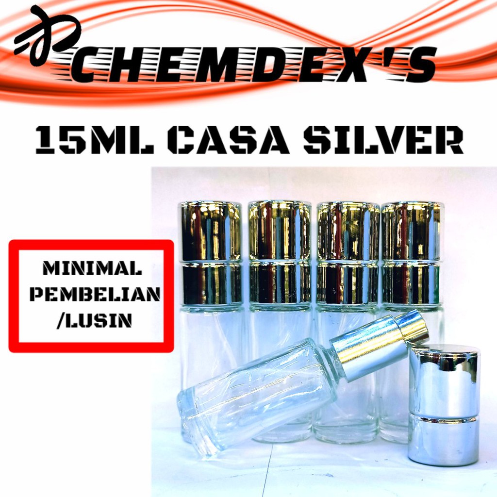 Jual Botol Parfum 15ML CASA SILVER // DRAT || BOTOL PARFUM 15ML || botol drat//PERLUSIN | Shopee ...